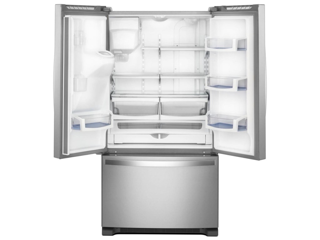 Whirlpool 35 inches Wide Counter Depth French Door Refrigerator 20 Cu whirlpool-35-inches-wide-counter-depth-french-door-refrigerator-20-cu